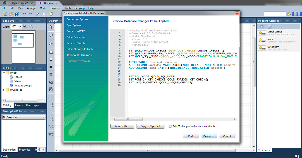 Mysql Workbench Ingeniería Inversa G Martinez G Martinez